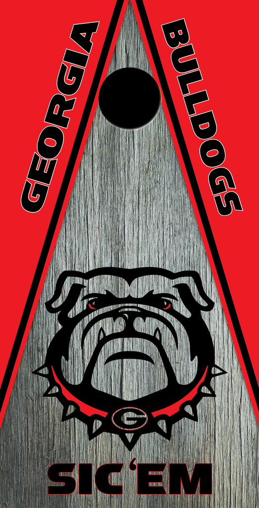 2 x Georgia Bulldogs Football Cornhole Board Bag Toss Vinyl Wrap Set ...