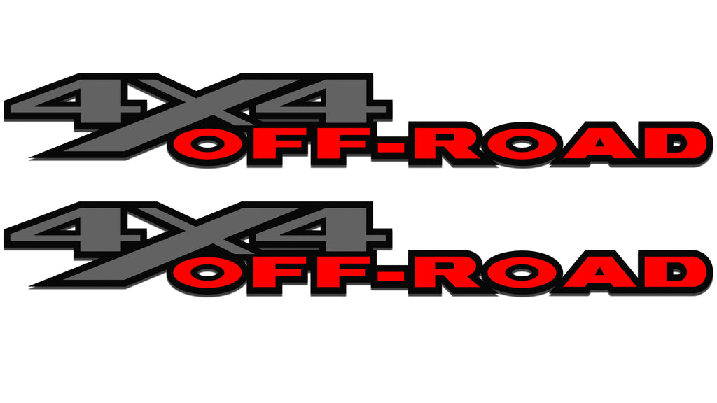 3 Color 4x4 Off Road Bedside Vinyl Decals Fits Dodge Ram 1500 2500 350 ...