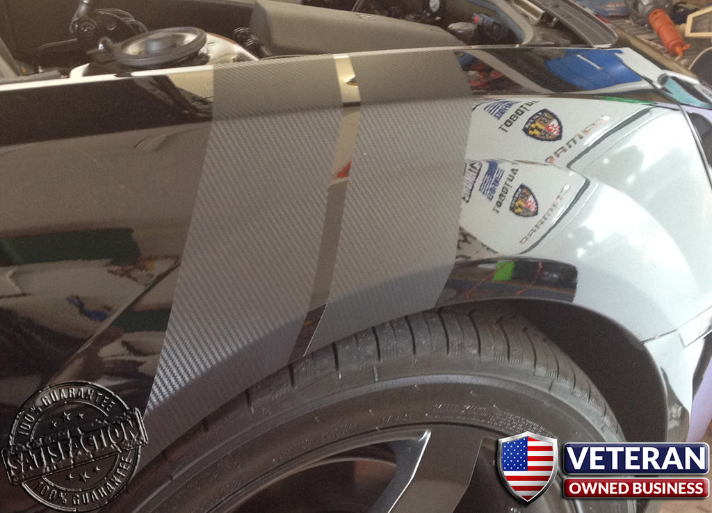Camaro Fender CARBON FIBER Hash Bars Grand Sport vinyl stripes Both Si ...