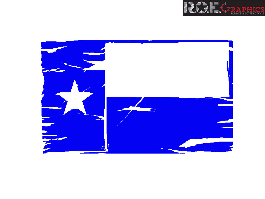 Distressed Texas Flag Decal Texas Flag Sticker