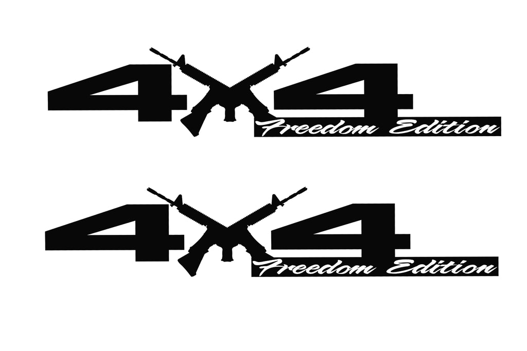4X4 Freedom Edition AR15 Vinyl Decals Fits Dodge Trucks 2006-2016 1500 ...