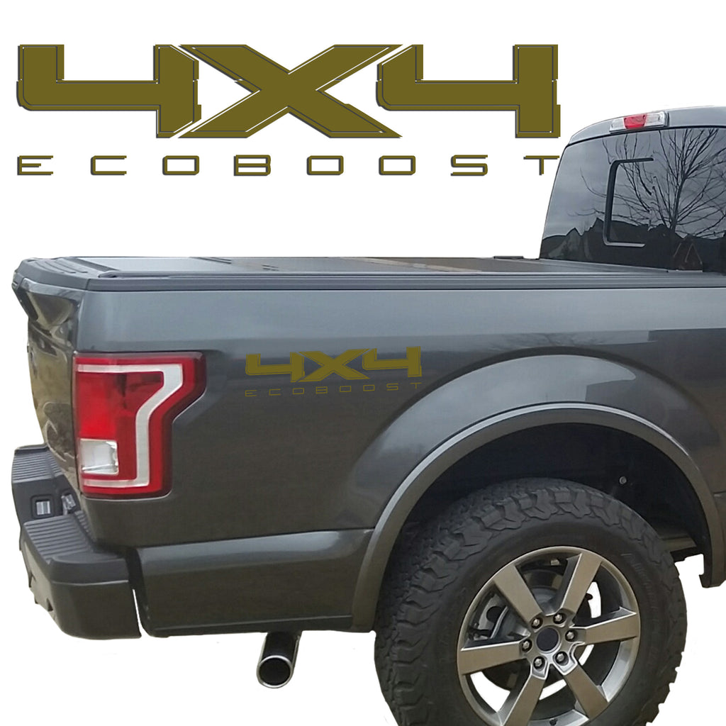 4X4 ECOBOOST VINYL DECALS FITS: FORD TRUCKS 2008-2017 F150 F250 F350 S ...