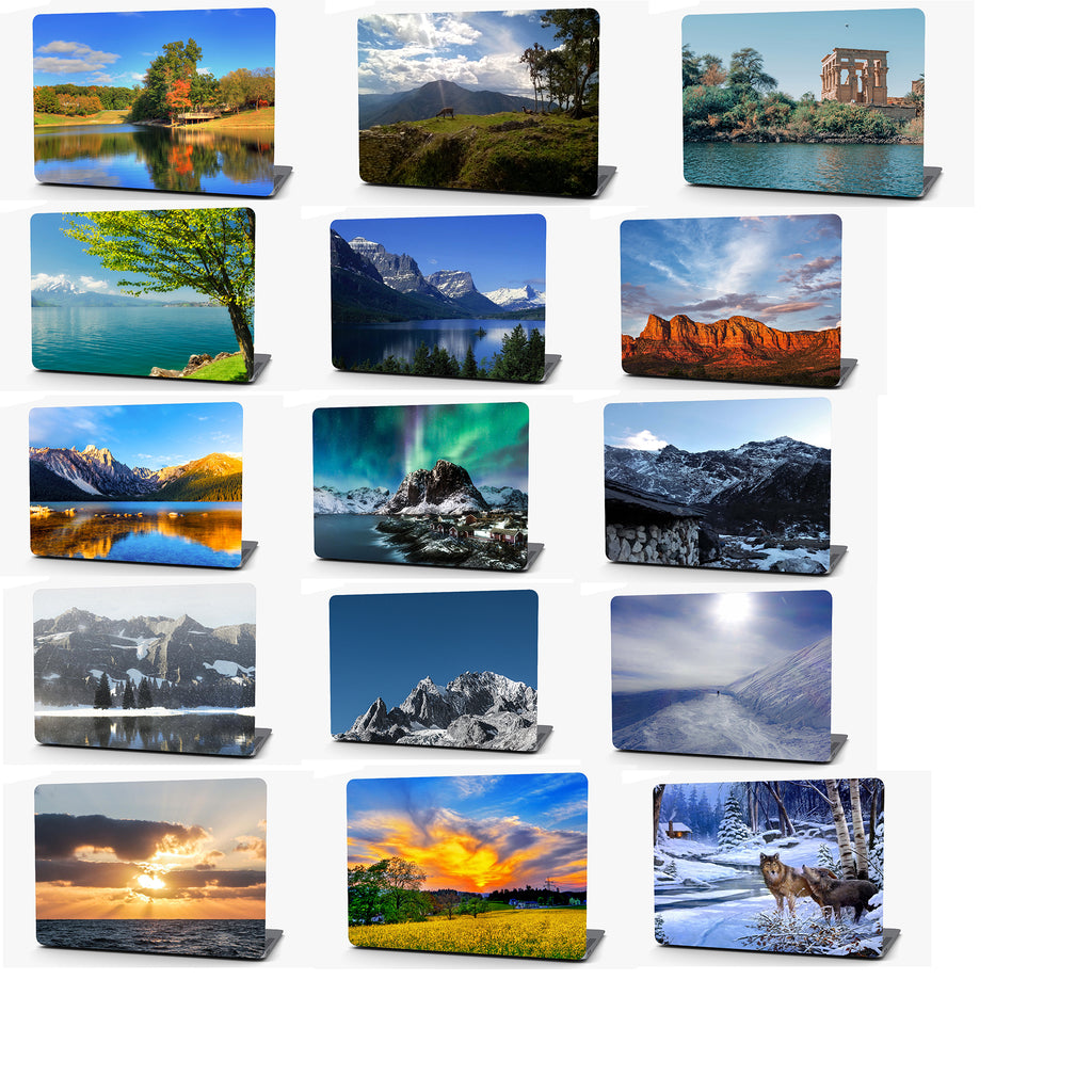 Fall Lake Landscape Vinyl Laptop Computer Skin Sticker Decal Wrap Macb ...