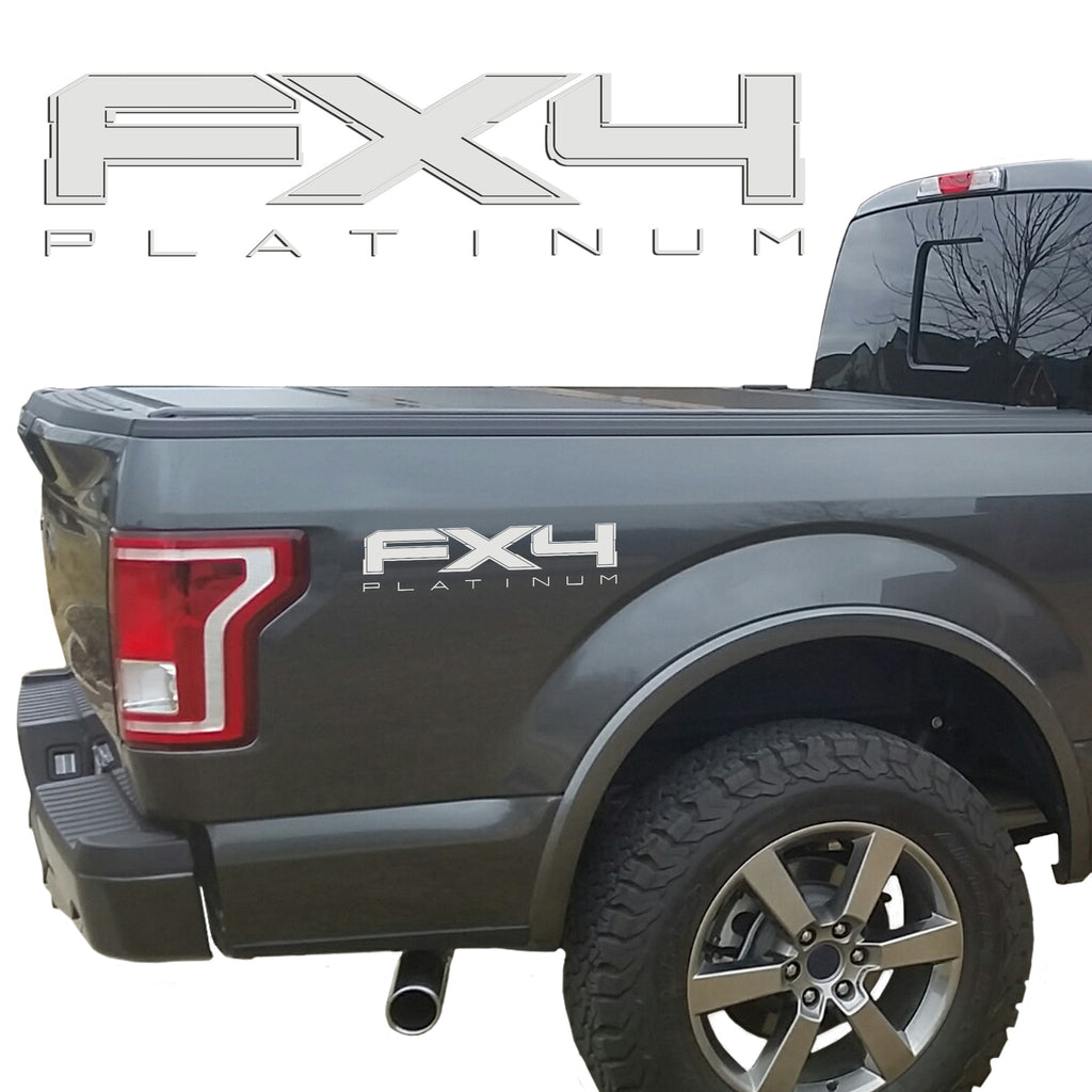 FX4 PLATINUM VINYL DECALS FITS: FORD TRUCK 2008-2017 F150 F250 F350 SU ...
