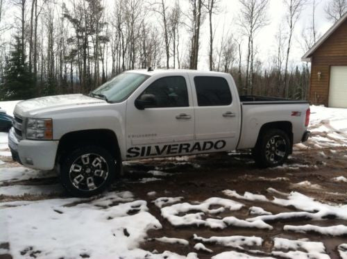 SILVERADO Rocker panel door runner decal Fits: Chevy Silverado 4 door ...