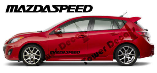 Mazda Mazdaspeed 2-30 x 2.5 inch Door Vinyl Decal Accessory Sticker ...
