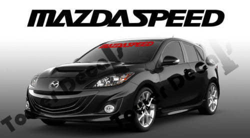 Mazda Mazdaspeed Windshield Window Banner 44 inch Vinyl Decal Accessor ...