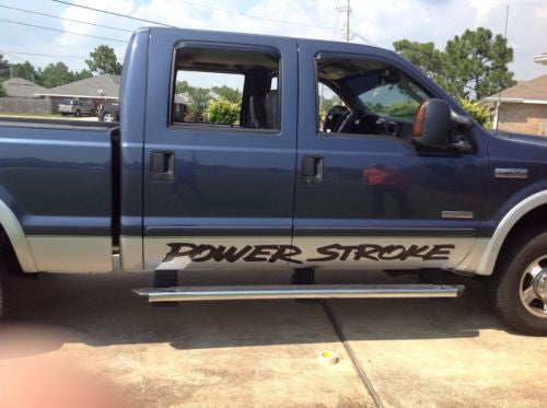 POWERSTROKE Door Banner Graphic Vinyl Decal Fits: Ford Superduty Turbo ...