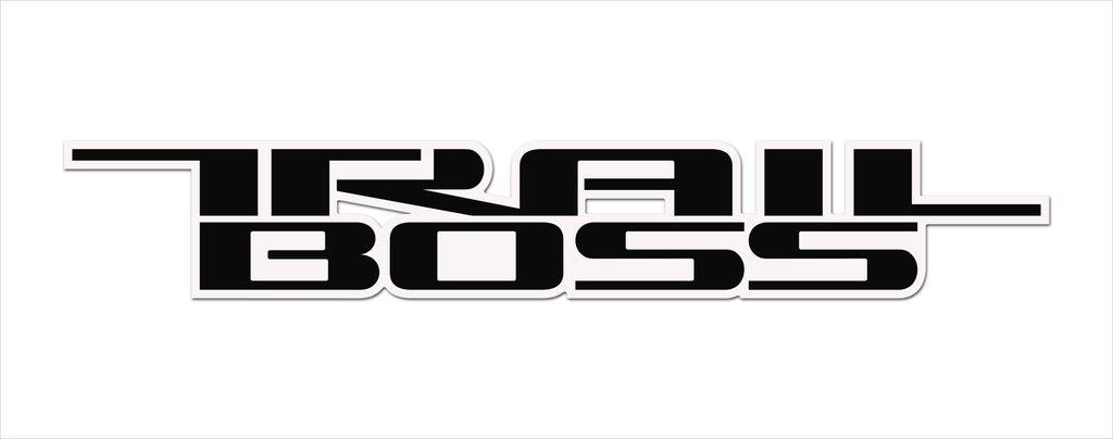 Trail Boss 2 color Vinyl Decal for Truck Bed Fits: GMC Chevrolet Silve ...